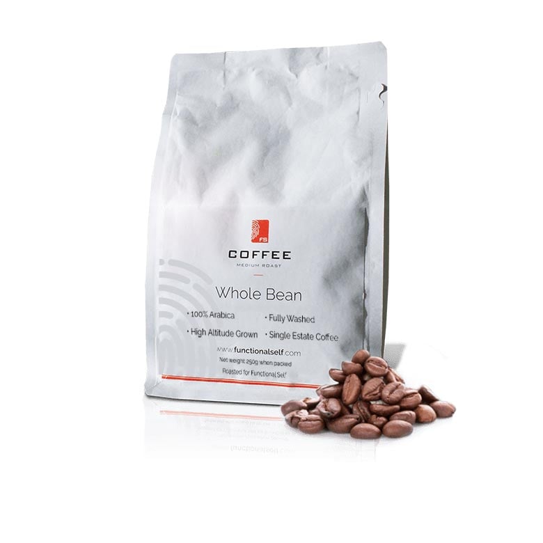 FS Coffee Regular Whole Bean Coffee 250g | Functional Self